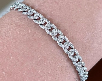 Lab Diamond Cuban - Etsy