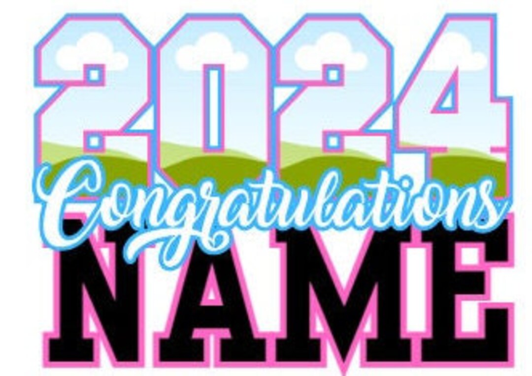 2024 Graduate ,use Own Names,canva Frame, College ,celebration ...