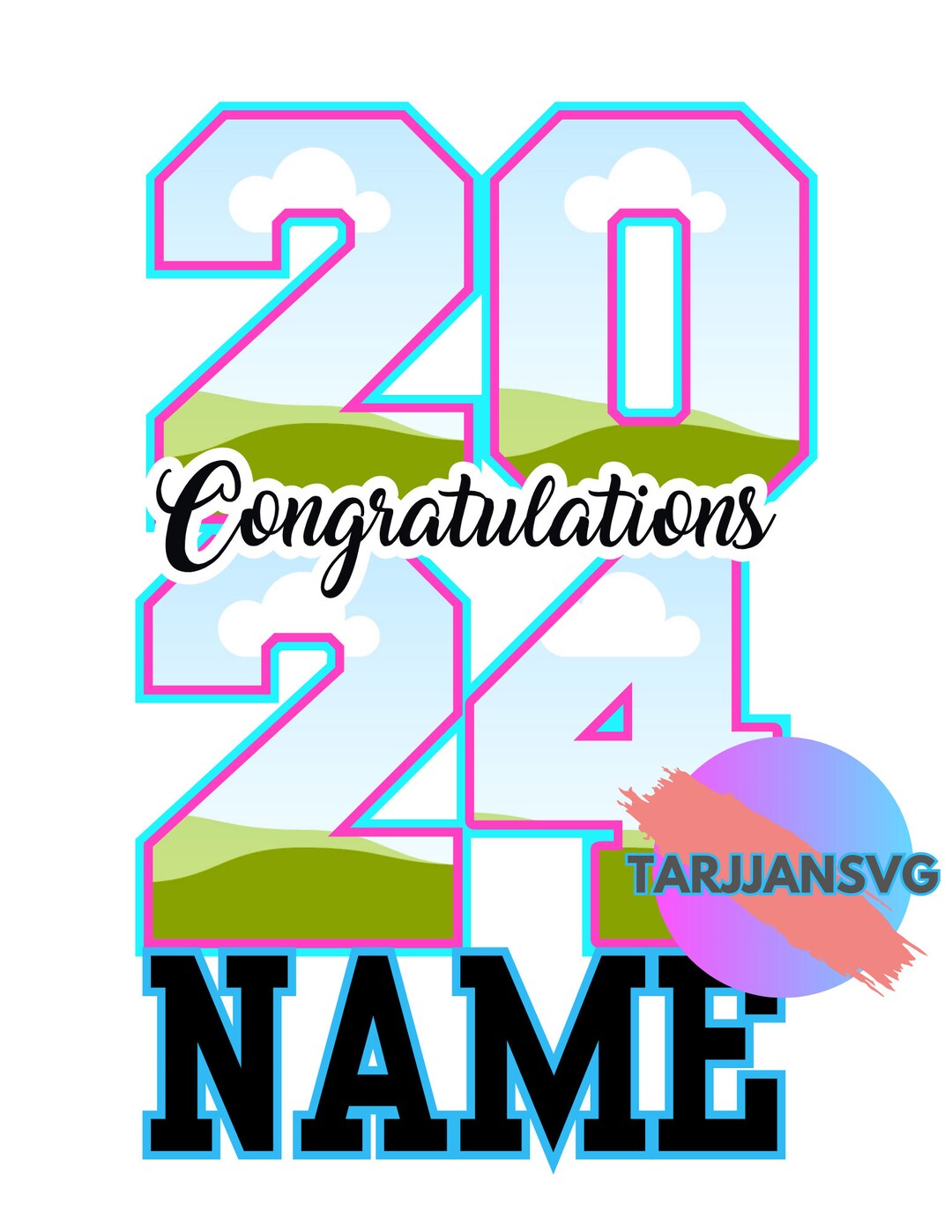 2024 Graduate ,use Own Names,canva Frame,bundle College ,celebration ...