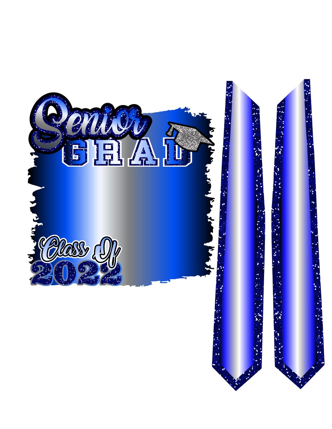 Graduation Stole, Frame, Digital, Create Shirts ,fans ,mask, Grad ...