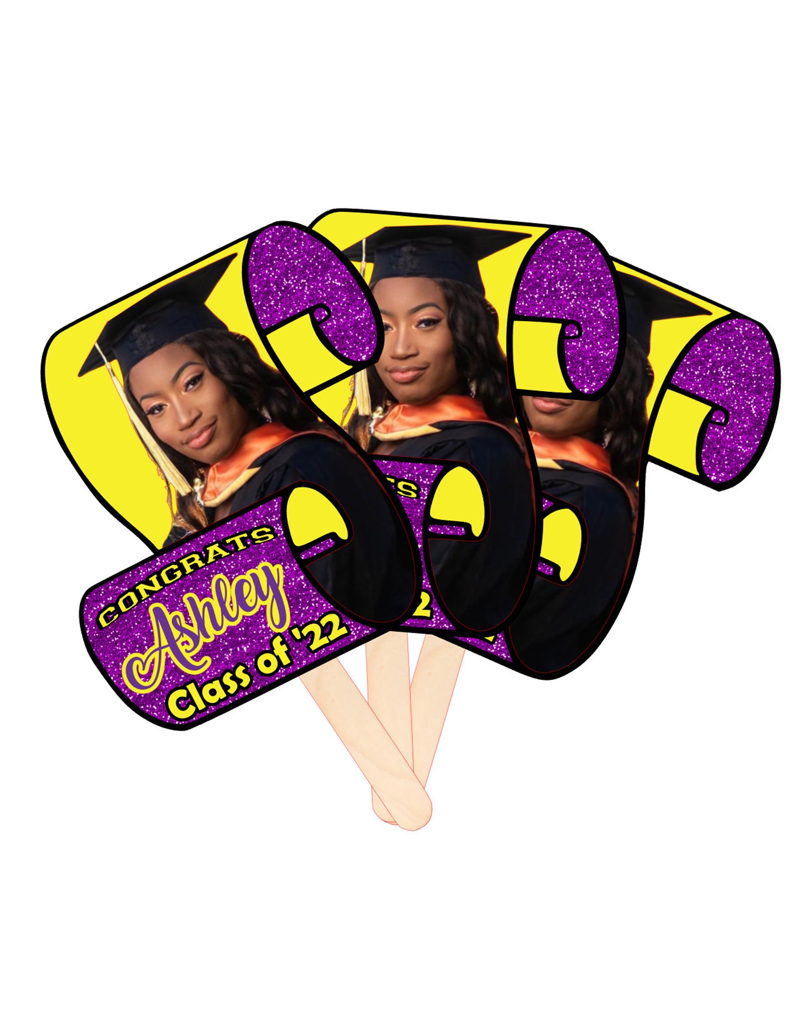 Graduation Scroll Fan Templates SVG College celebration - Etsy