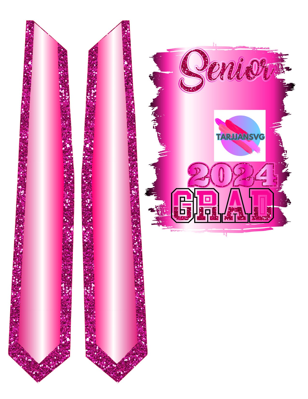 Graduation Stole, Frame, Digital, Create Shirts ,fans ,mask, Grad ...