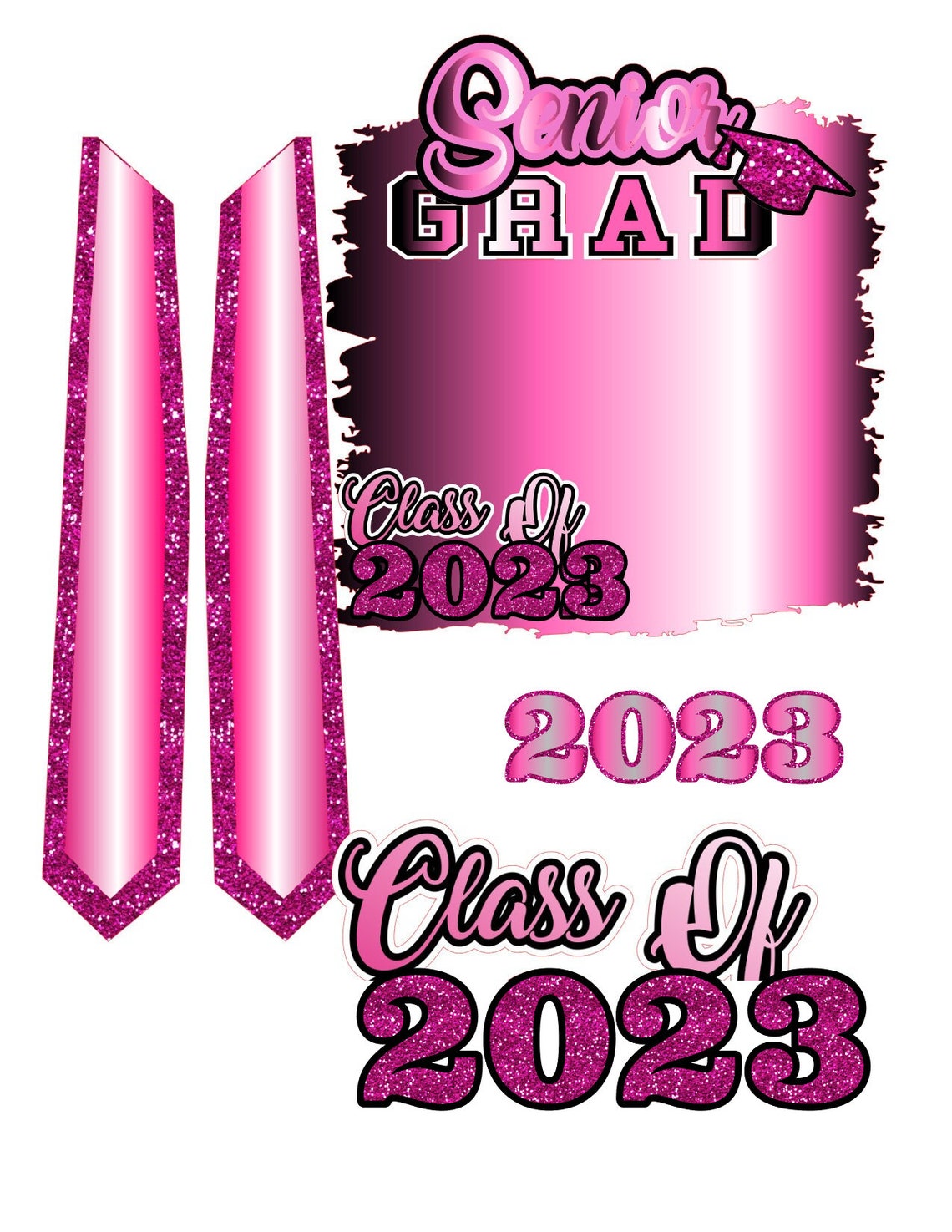 Graduation Stole Frame Digital Create Shirts fans mask - Etsy