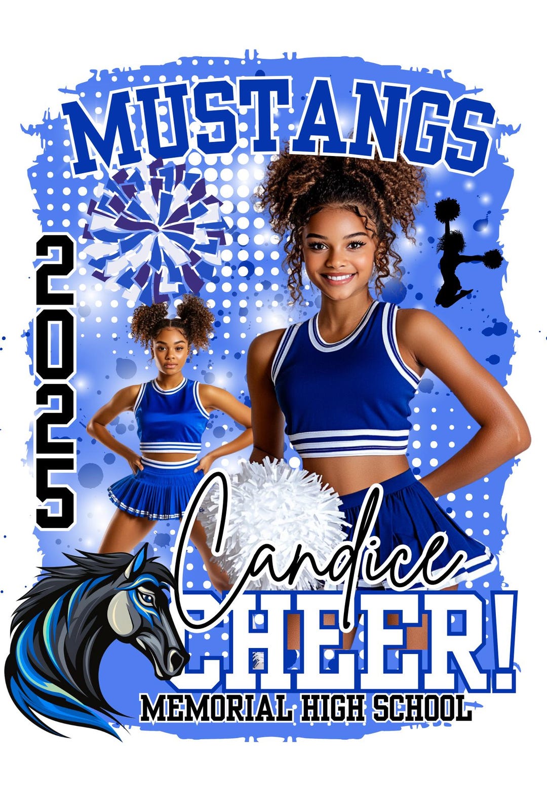 Cheerleading Editable Canva Template, Change Text, for Cheer & Dance ...