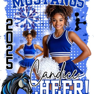 Cheerleading Editable Canva Template, Change Text, for Cheer & Dance ...