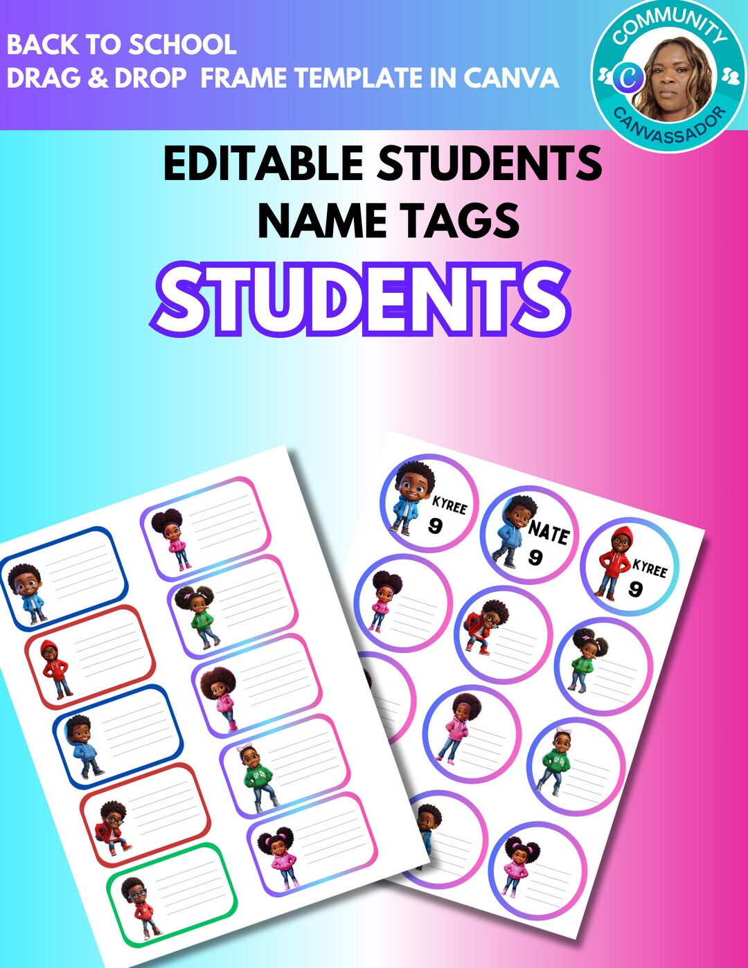 Editable Back to School Labels,notes Tags,classroom Labels,student ...