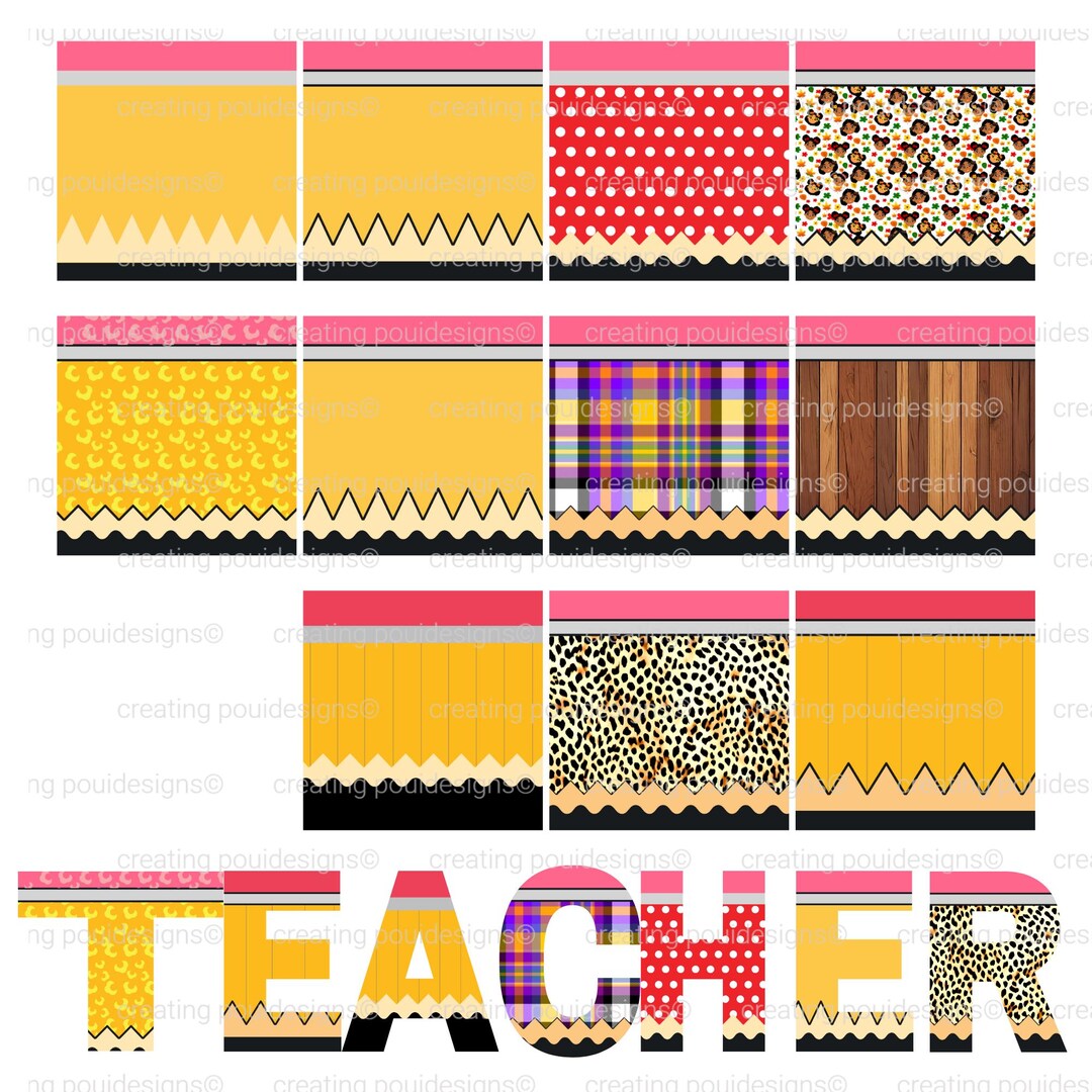 Pencil Digital Paper, Back to School Design,school Pencil,pencil Design ...