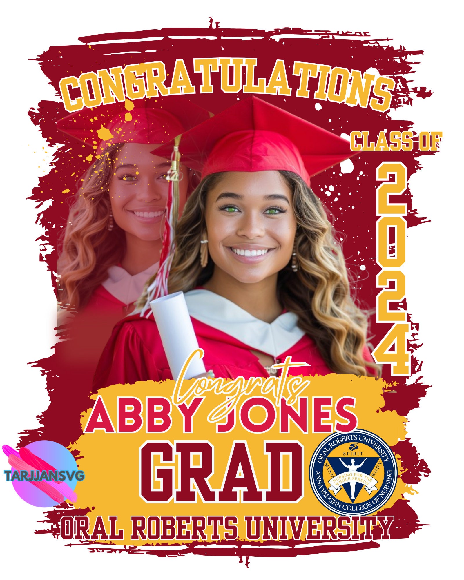 Graduation Editable Design, Canva Template, Grad Shirt,shirt,change ...