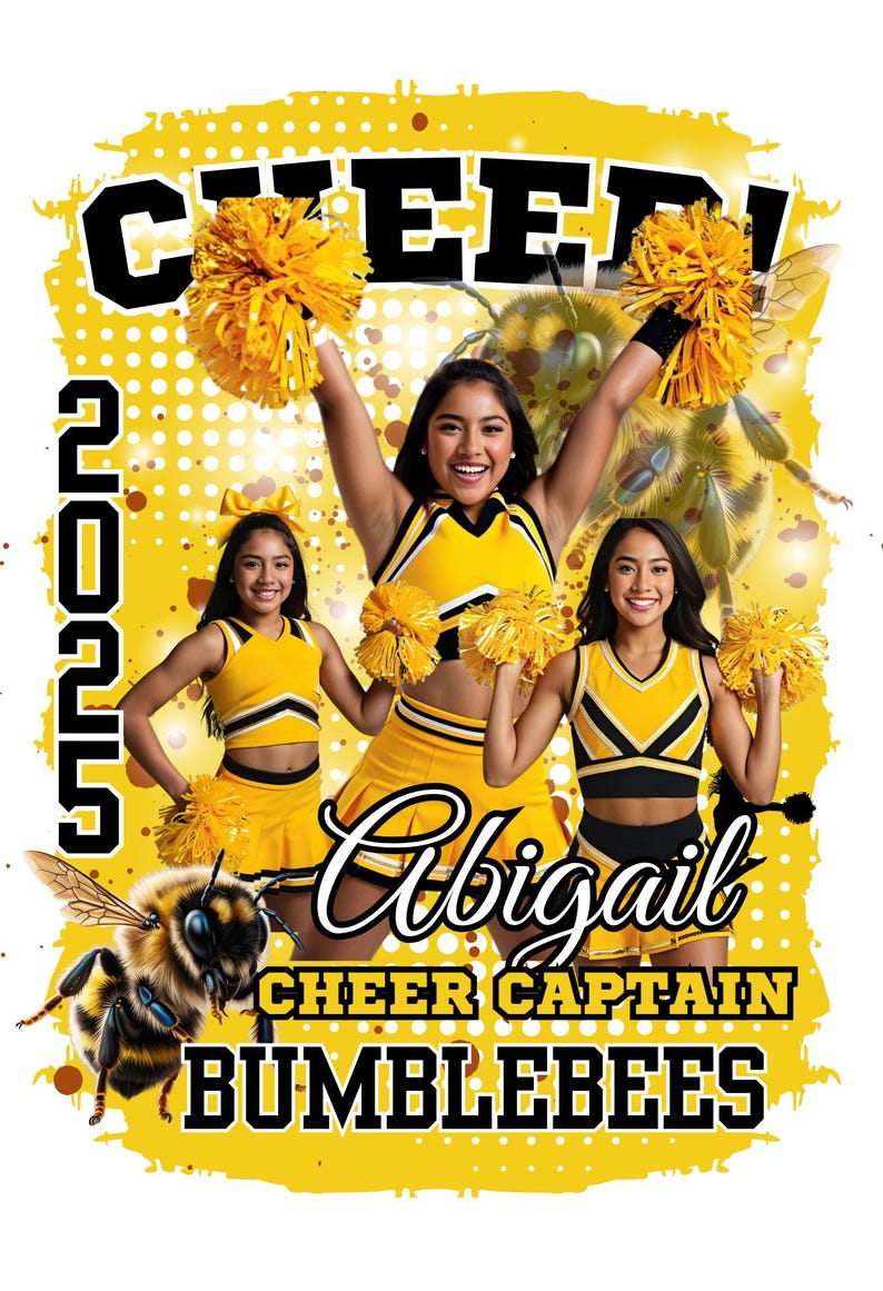 Cheerleading Canva Template: Editable Cheer & Dance Banner (digital ...