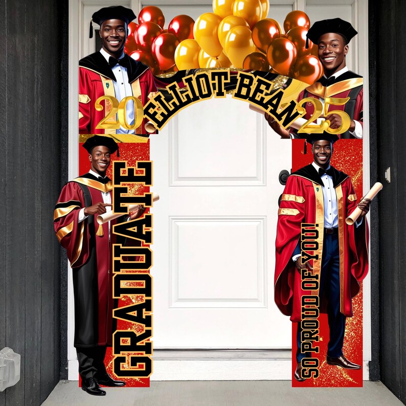 Graduation Archway Design: Editable Canva Template (2x6 Ft, 3x6 Ft) - Etsy