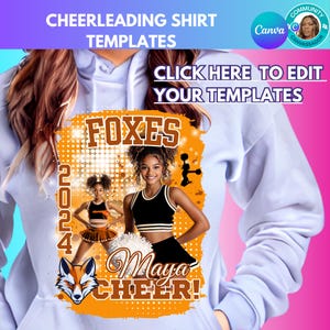 Cheerleading Editable Canva Template,change Text,change Colors,for ...