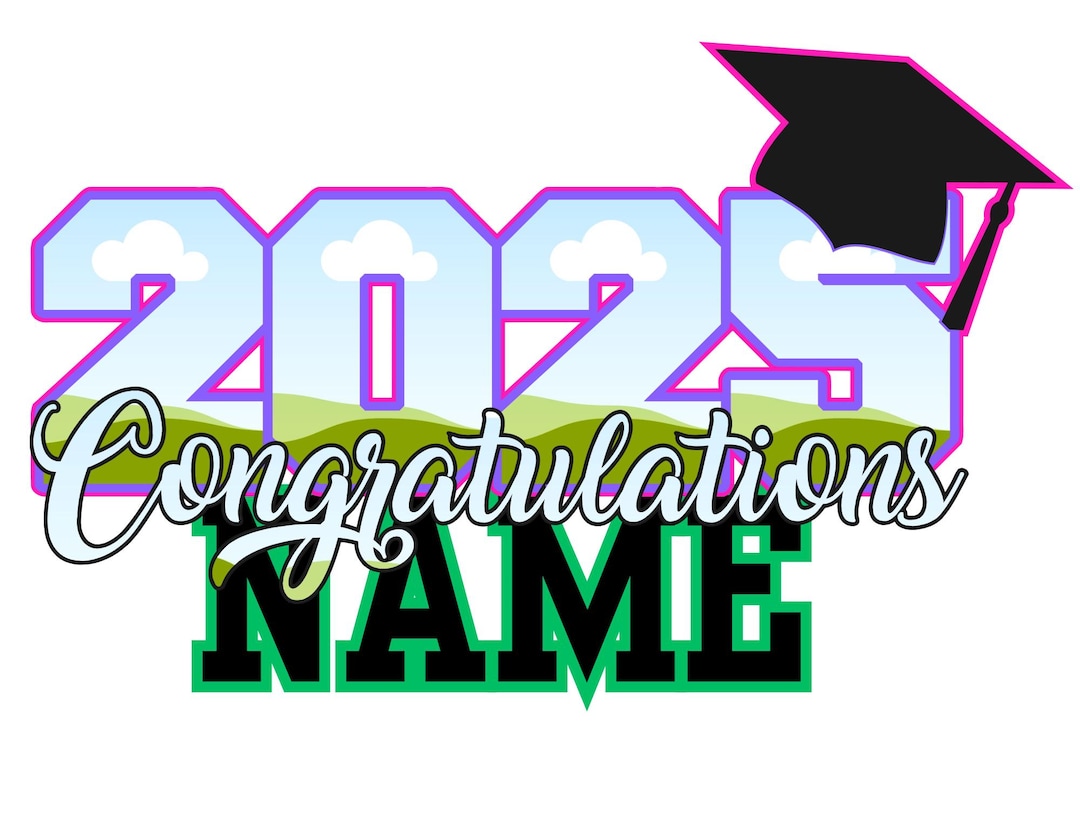 2025 Grad Canva Frame Template, Graduation Template, Drag and Drop ...