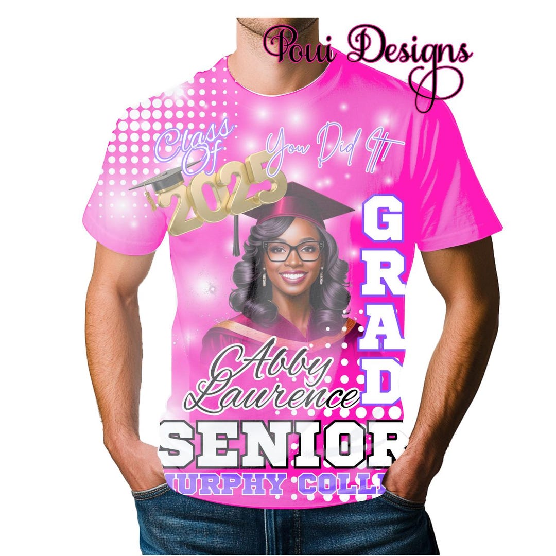 Graduation 3D Shirt Design Bundle, Editable in Canva Grad T-shirt ...
