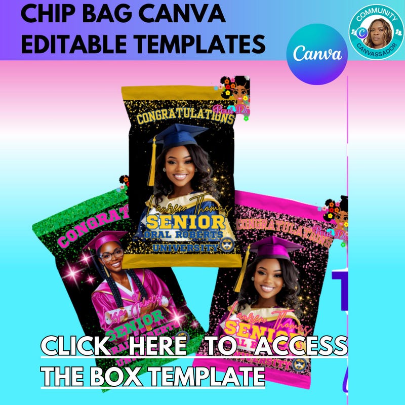 Graduation Chip Bags - Etsy