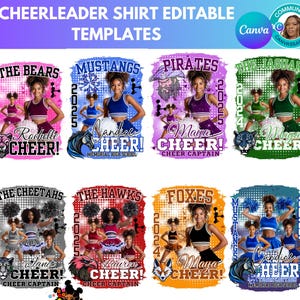 Cheerleading Editable Canva Template,change Text,change Colors,for ...