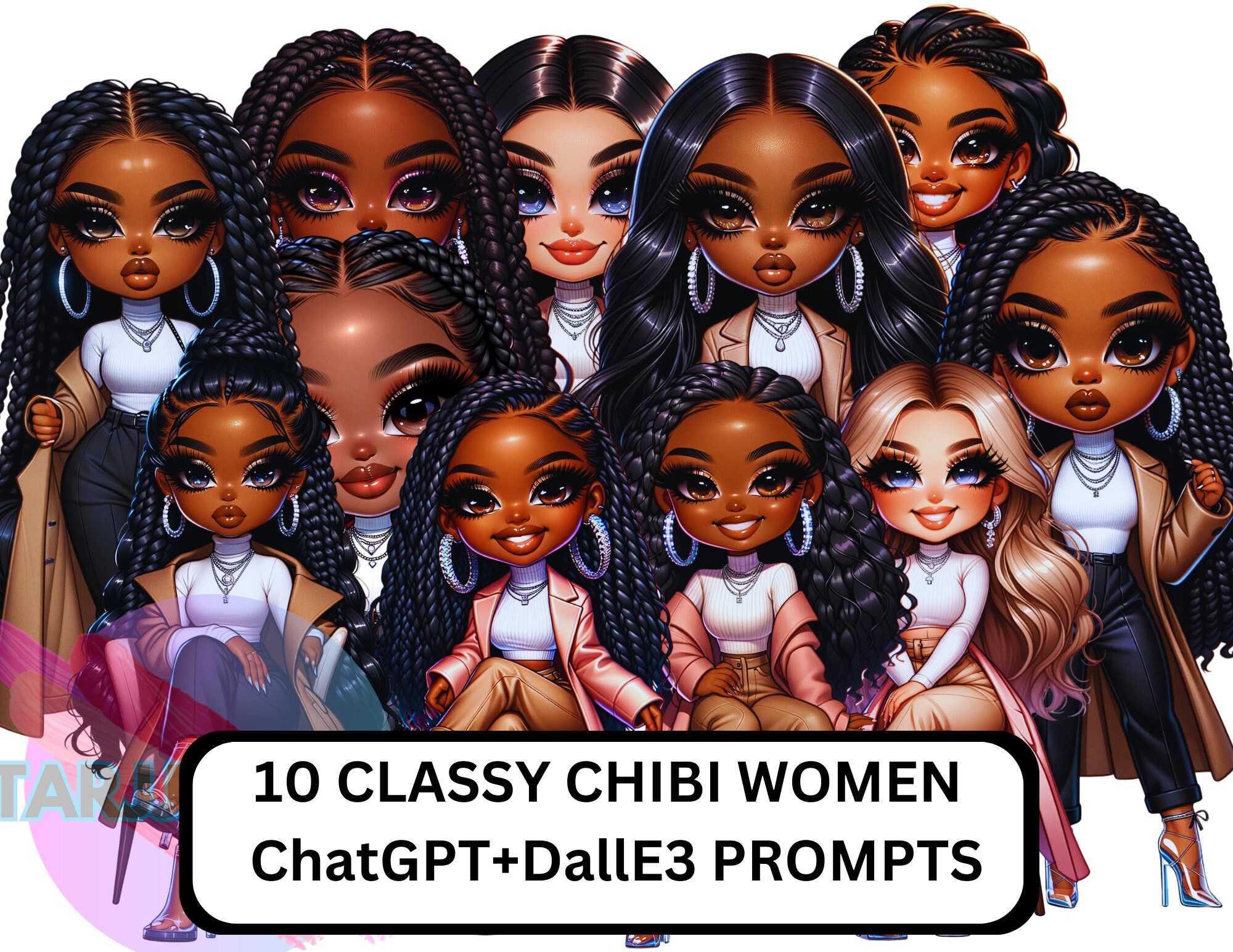 Dalle 3 Prompt Guide,chibi Classy Women Prompt,chat-gpt4,prompt Book ...