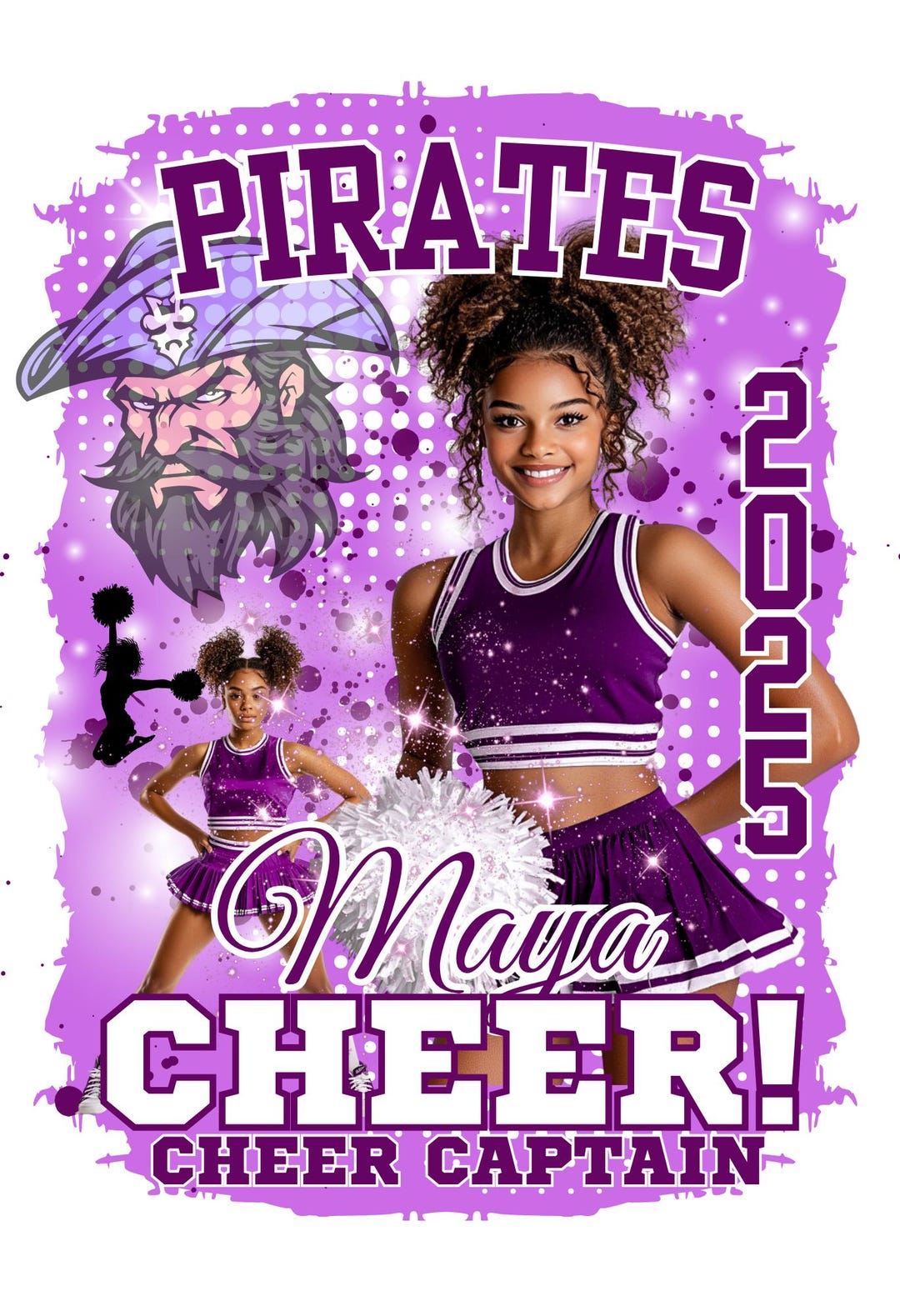 Cheerleading Senior Sports Poster: Custom Digital Design (canva ...