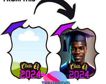 2024 Graduation Fan, Personalized Design Your Own, Editable, Graduation ...