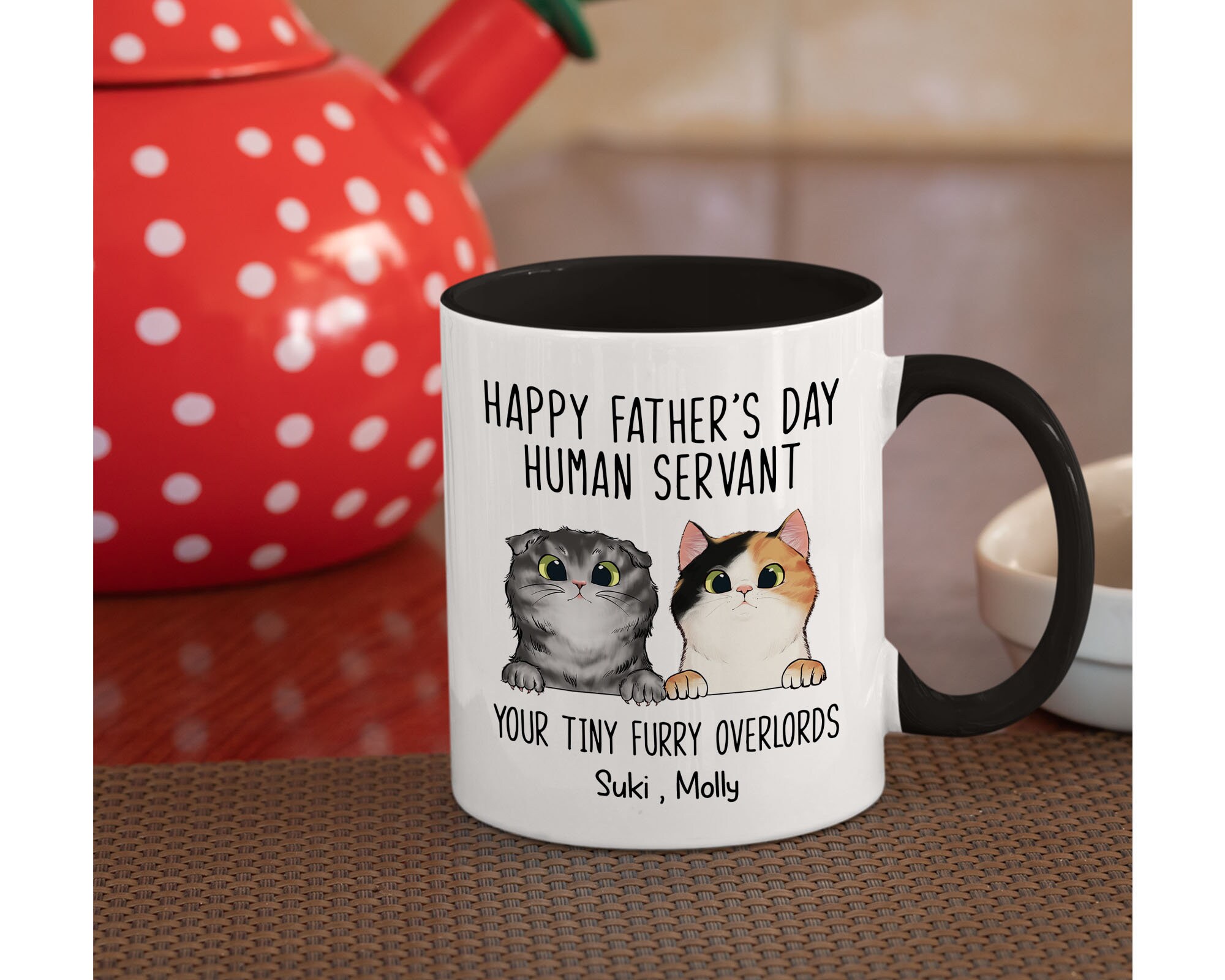 Personalized Cat Dad Mug, Cat Dad Gifts, Fathers Day Gifts, Cat Lovers ...