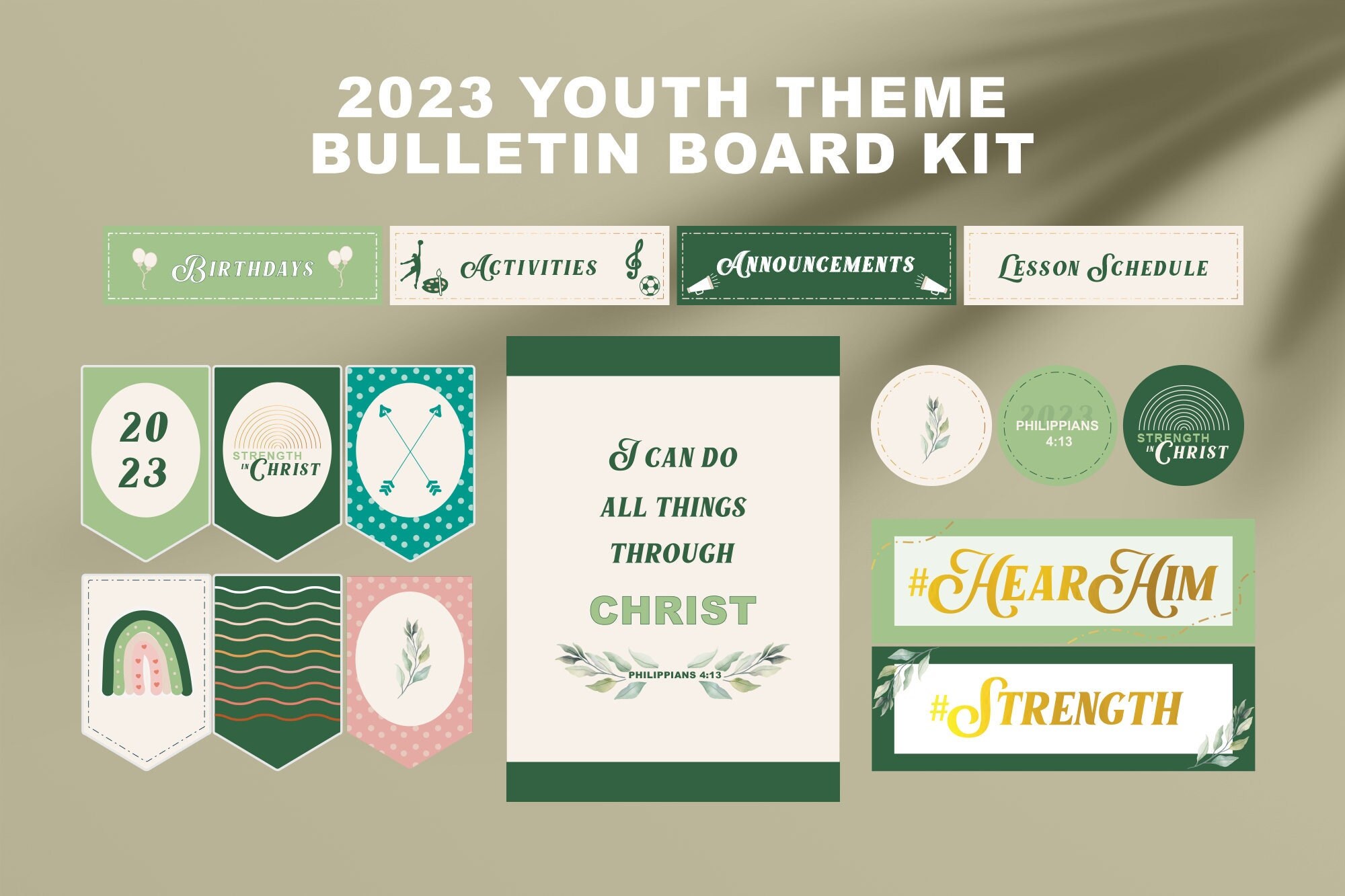 NEW 2023 LDS Youth Theme Bulletin Board Kit Printable Instant Download ...