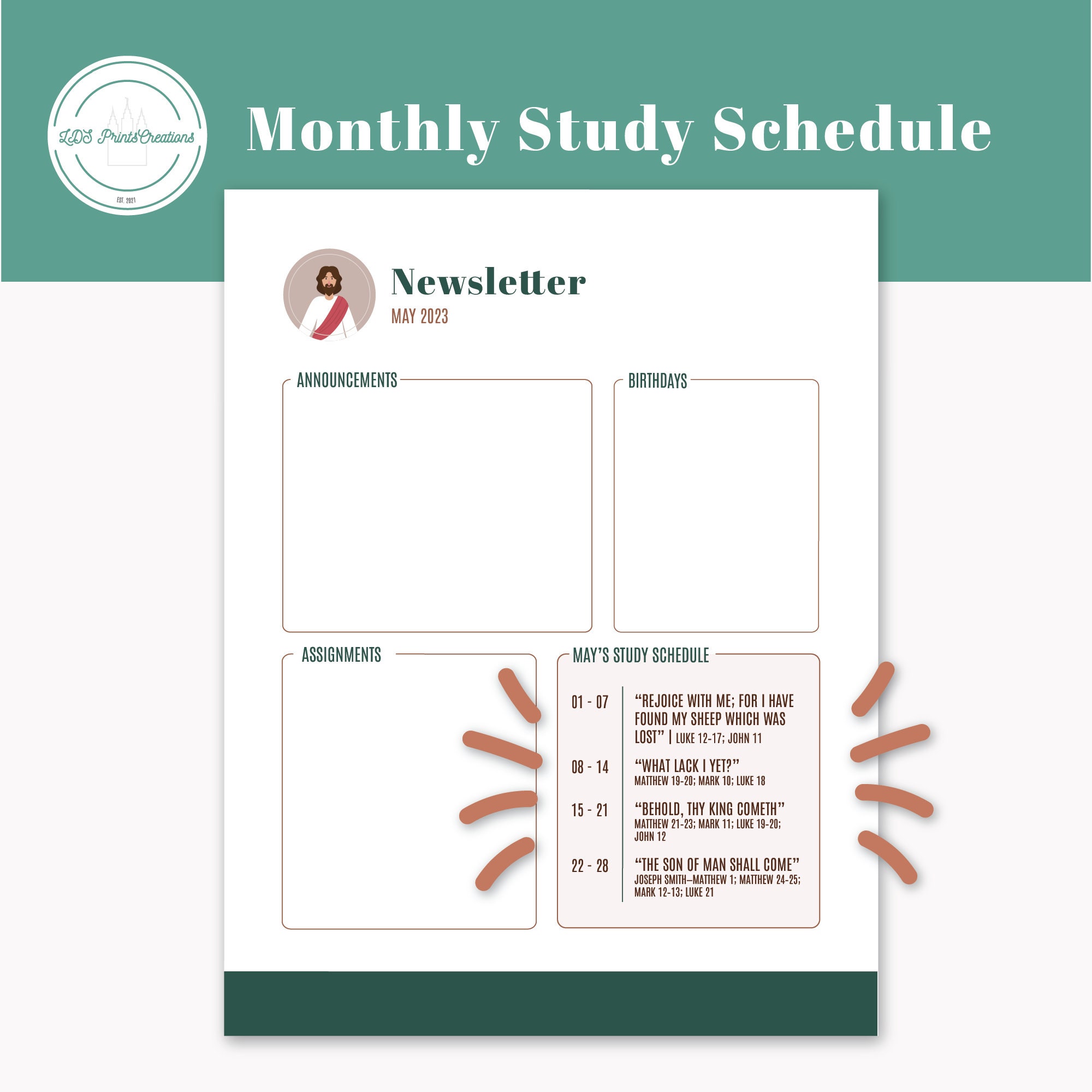 NEW 2023 PRIMARY NEWSLETTER Digital Download Printable Editable - Etsy