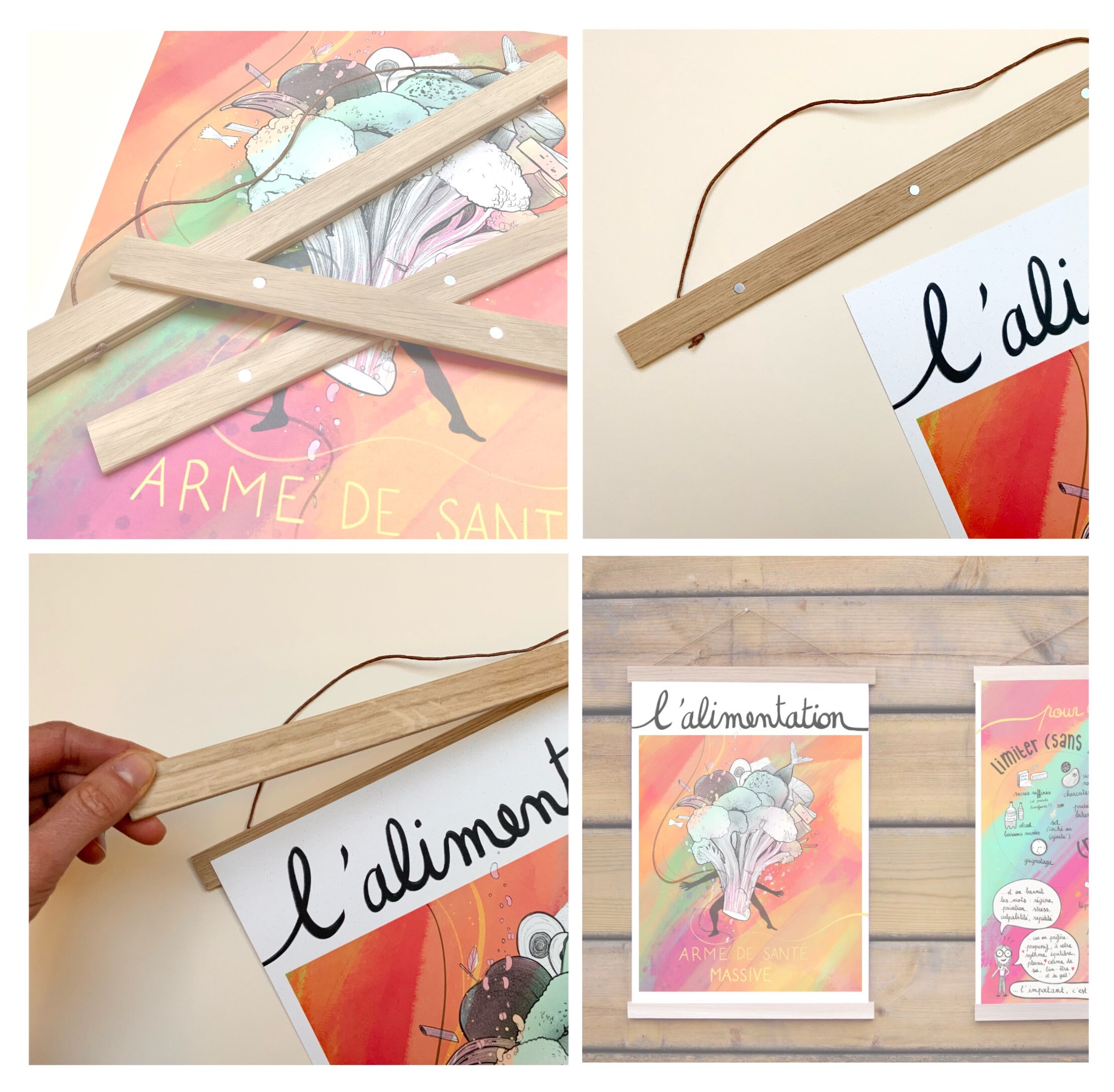 Wooden Poster Holder (1 System) - Etsy