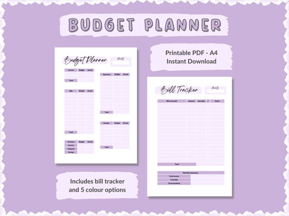 Budget Planner Printable Budget Planner Template Budget - Etsy Australia