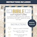 Fun Bible Left Right Game for Church Printable, Sunday School Bible ...