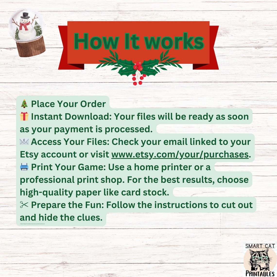 Indoor Printable Christmas Treasure Hunt, Christmas Scavenger Hunt ...