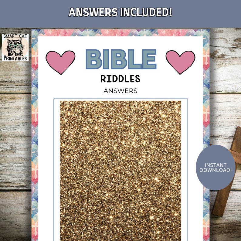 Bible Riddles Game Printable, Fun Christian Trivia Poems, Family Church ...