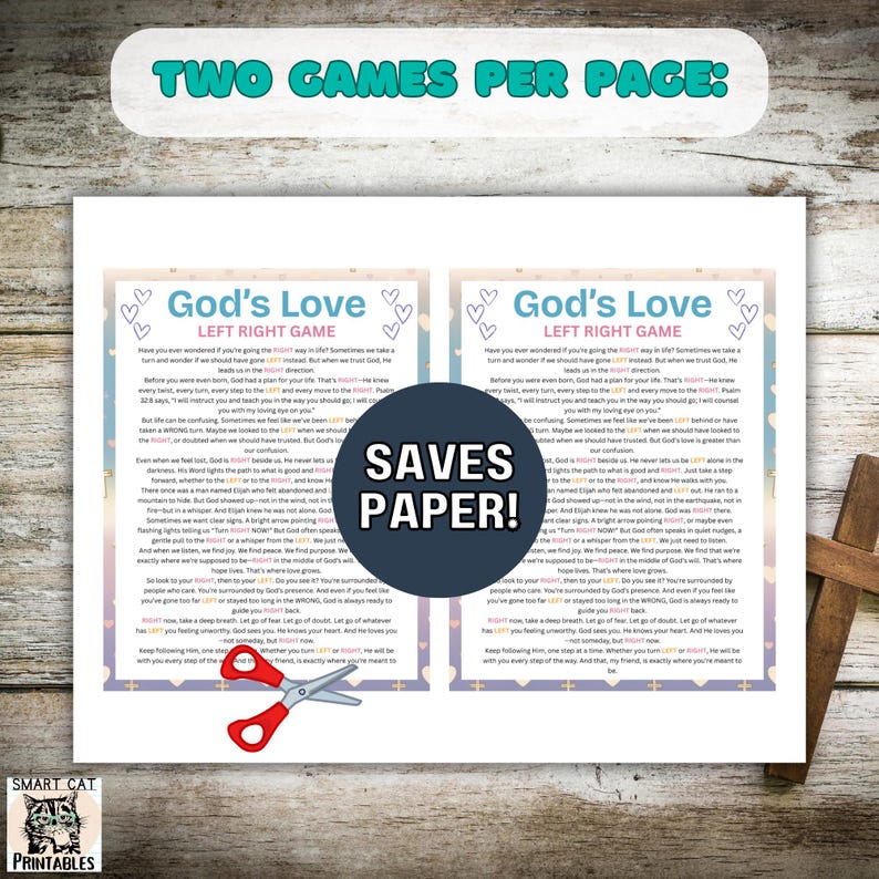 Fun God’s Love Left Right Bible Game, Christian Gift Passing Game ...
