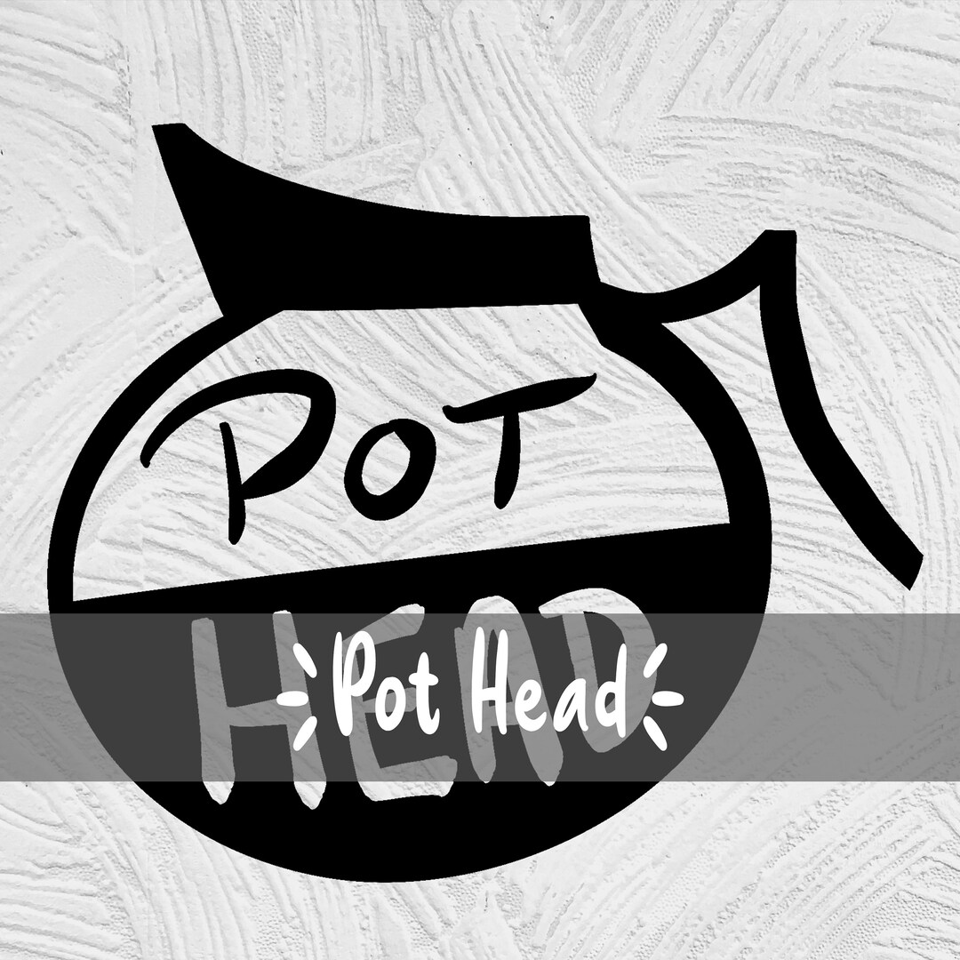 Pot Head Coffee Pot SVG and PNG Design Files - Etsy