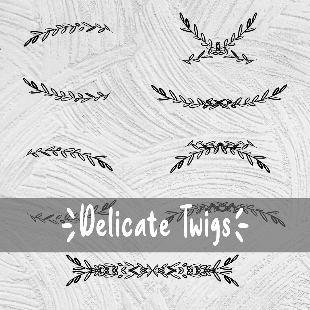 Delicate Twigs SVG and PNG Design Files - Etsy Australia