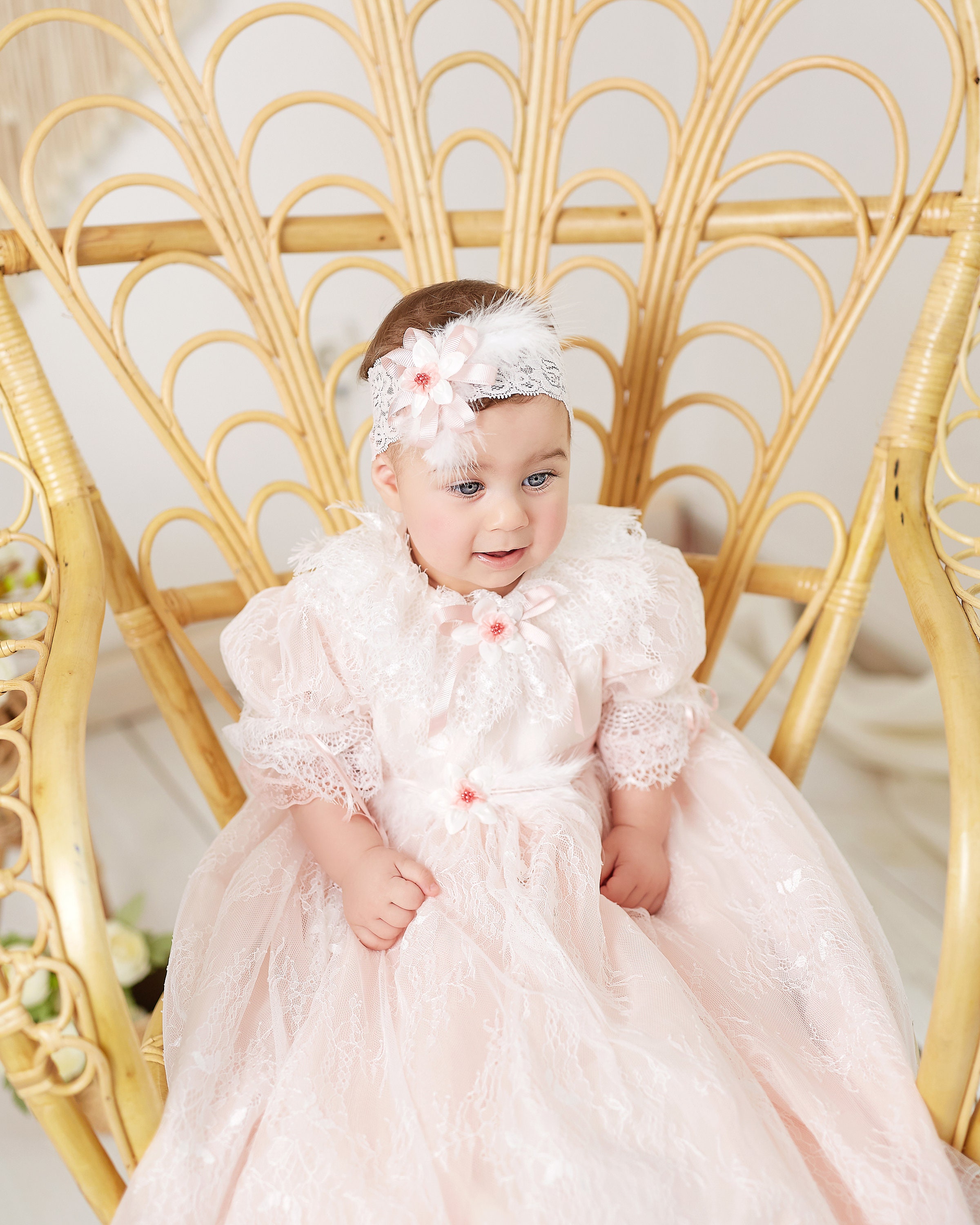 Girl Baptism Dress | Christening Gown Girl | Lace Baptism Dress Girl ...