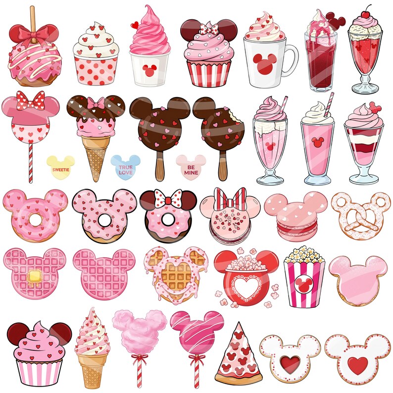 Saint-Valentin Disney Collation PNG Clipart | Fond transparent | Mickey ...