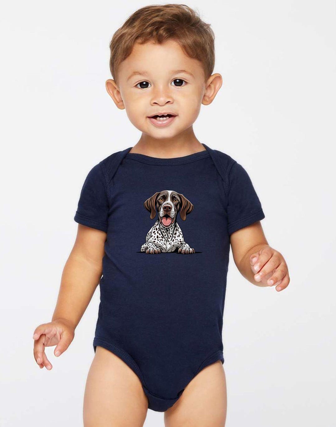 GSP Baby Onesie German Shorthaired Pointer Toddler Bodysuit Dog Sibling ...