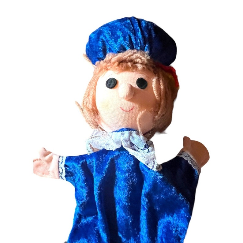 Vintage Hand Puppet Blue Velvet Prince Made in Chez Republic - Etsy