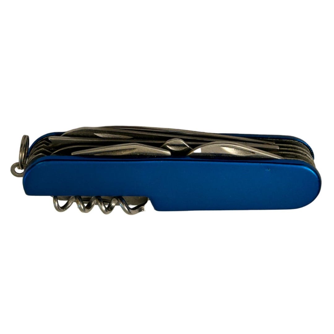 Multifunctional Blue Pocket Knife & Tool Set - Etsy