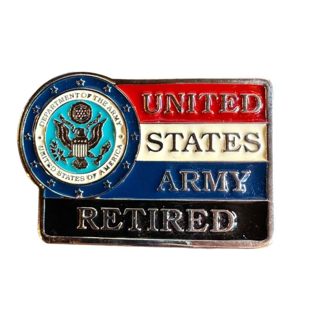 United States Army Retired Veteran Belt Buckle Accessory - Etsy