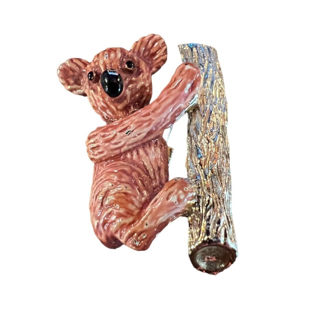 Gerry's Vintage 1960s Enamel Koala Bear Brooch Pin - Etsy