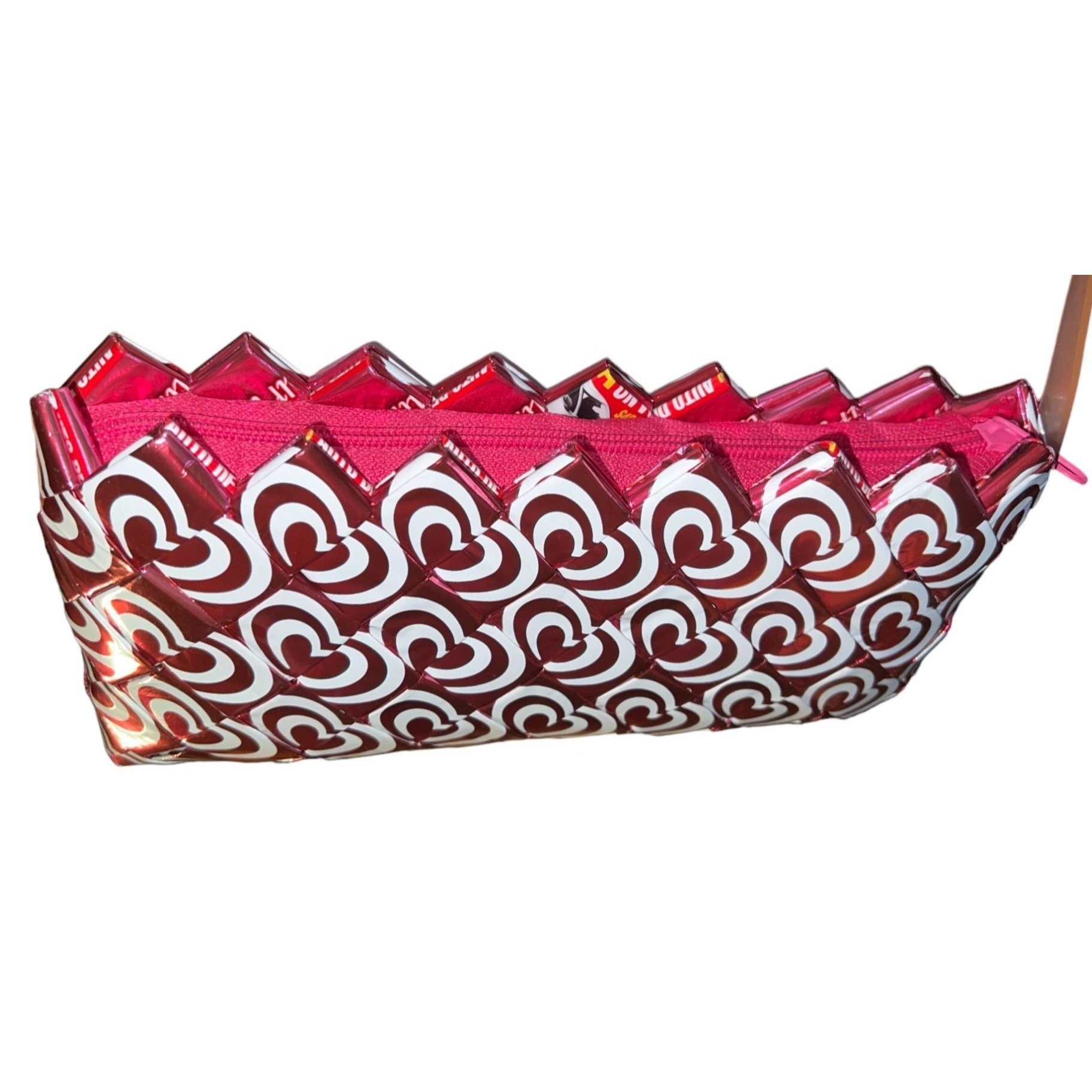Vintage Ecoist Pink Heart Candy Wrapper Shoulder Purse Handbag Retro ...