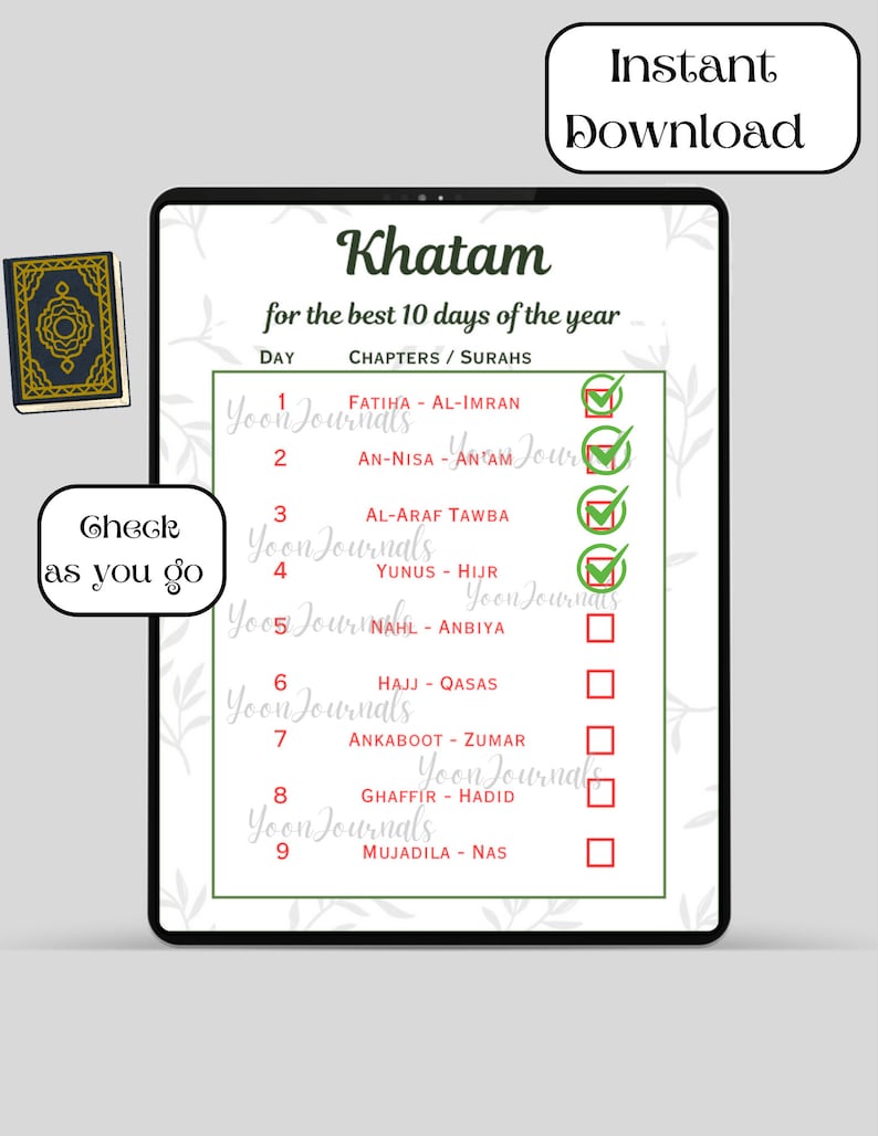 10 - Day Khatam | Dhul Hijjah | Day of Arafat | Hajj Planner | Quran ...