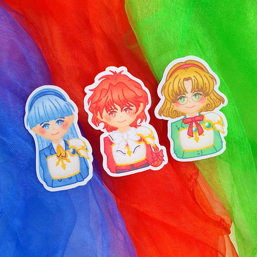 Magic Knight Rayearth Holographic Chibis Sticker Pack 90s - Etsy