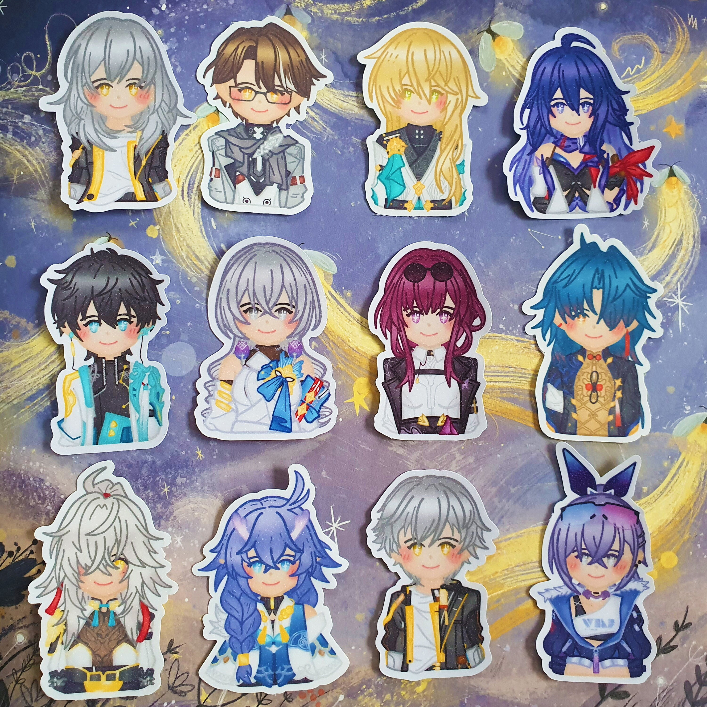 Honkai Star Rail Stickers Laminated in Glitter or Rainbow, Etc. Cute ...
