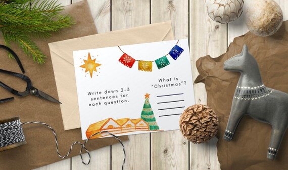 Christmas Worksheet Activity Book for Kids Instant Printable | Etsy