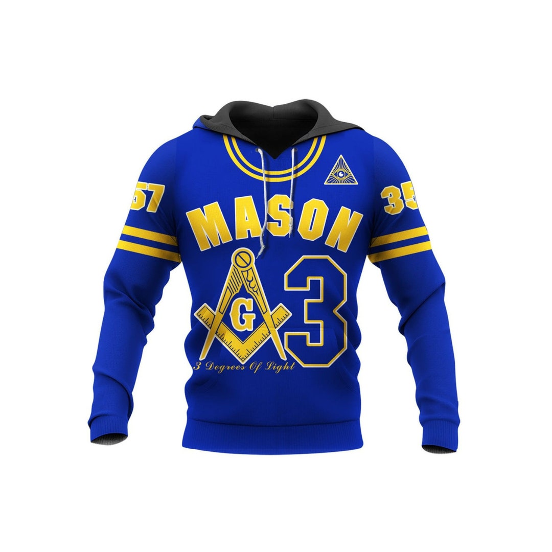 Freemason Hoodie 3 Degree of Light Hoodie Custom Design Masonic Hoodie ...