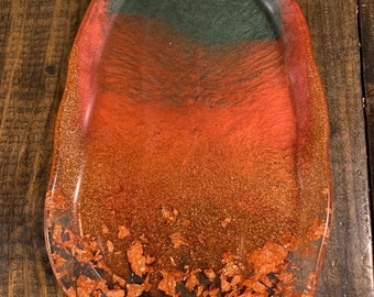 Handmade Resin Seashells Wooden Large Tray - Etsy