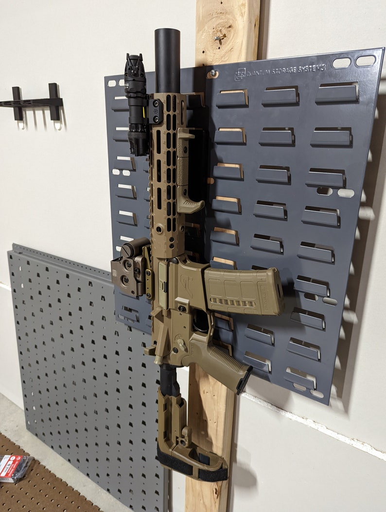 MLOK Vertical Gun Mount Secureit / Akro-mils Rifle Holder - Etsy