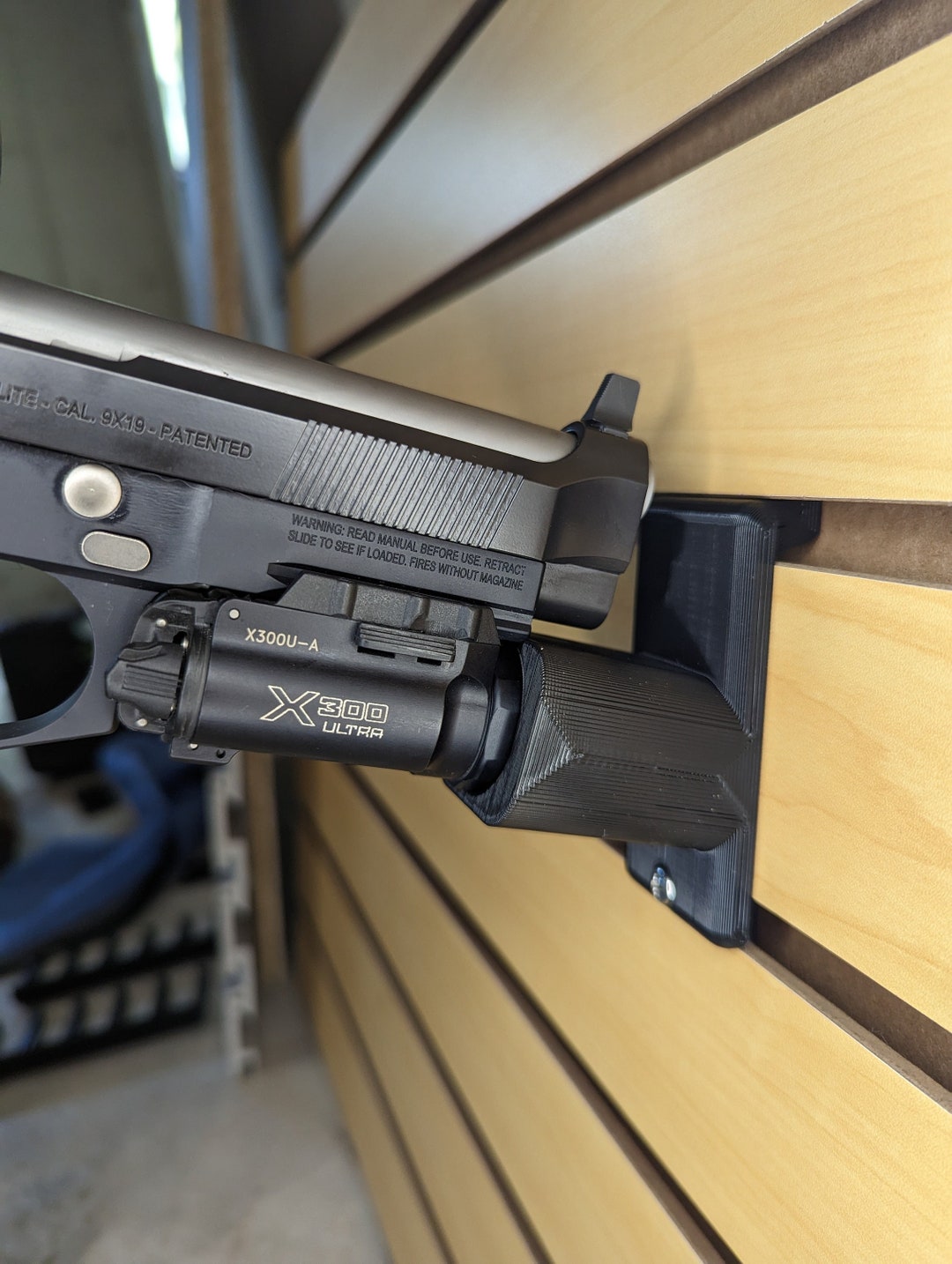 Pistol Mount via Surefire X300 - Slatwall | Magazine Holder Storage ...