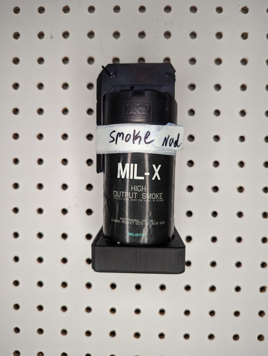 Mount for Mil-x Smoke Grenade Pegboard / IKEA Skadis / Wall Control ...